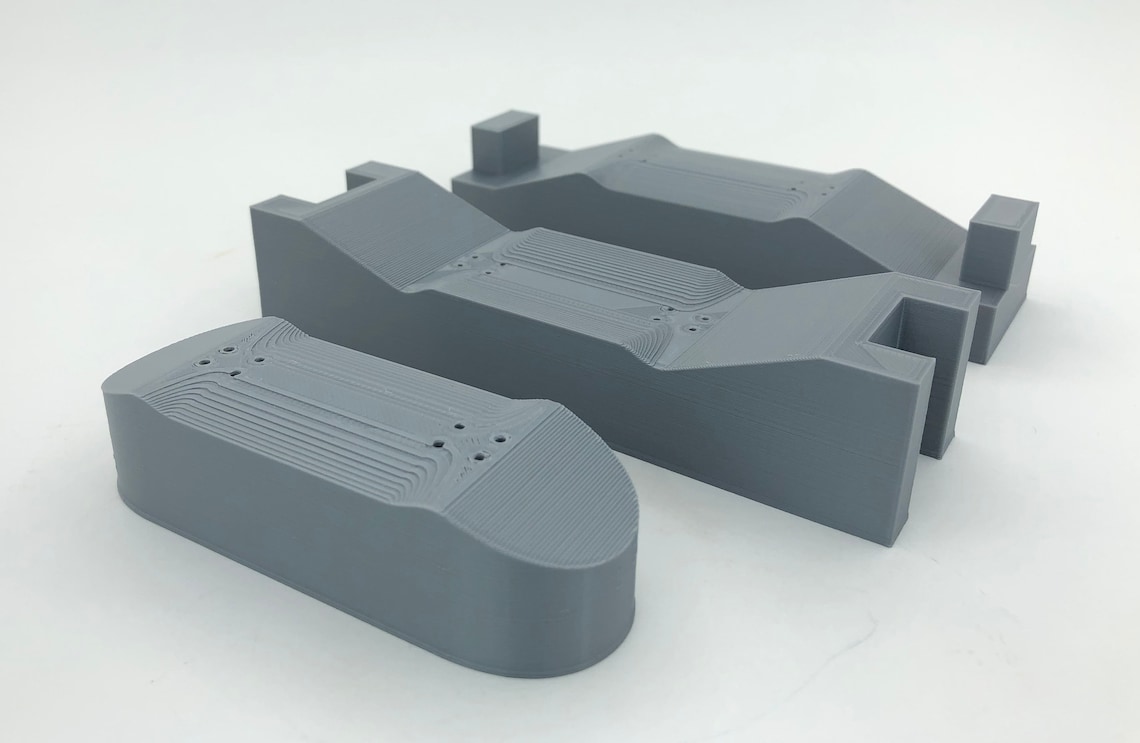 3D Printed DIY Fingerboard Mold 40mm Wide Silver PLA Plastic - Etsy