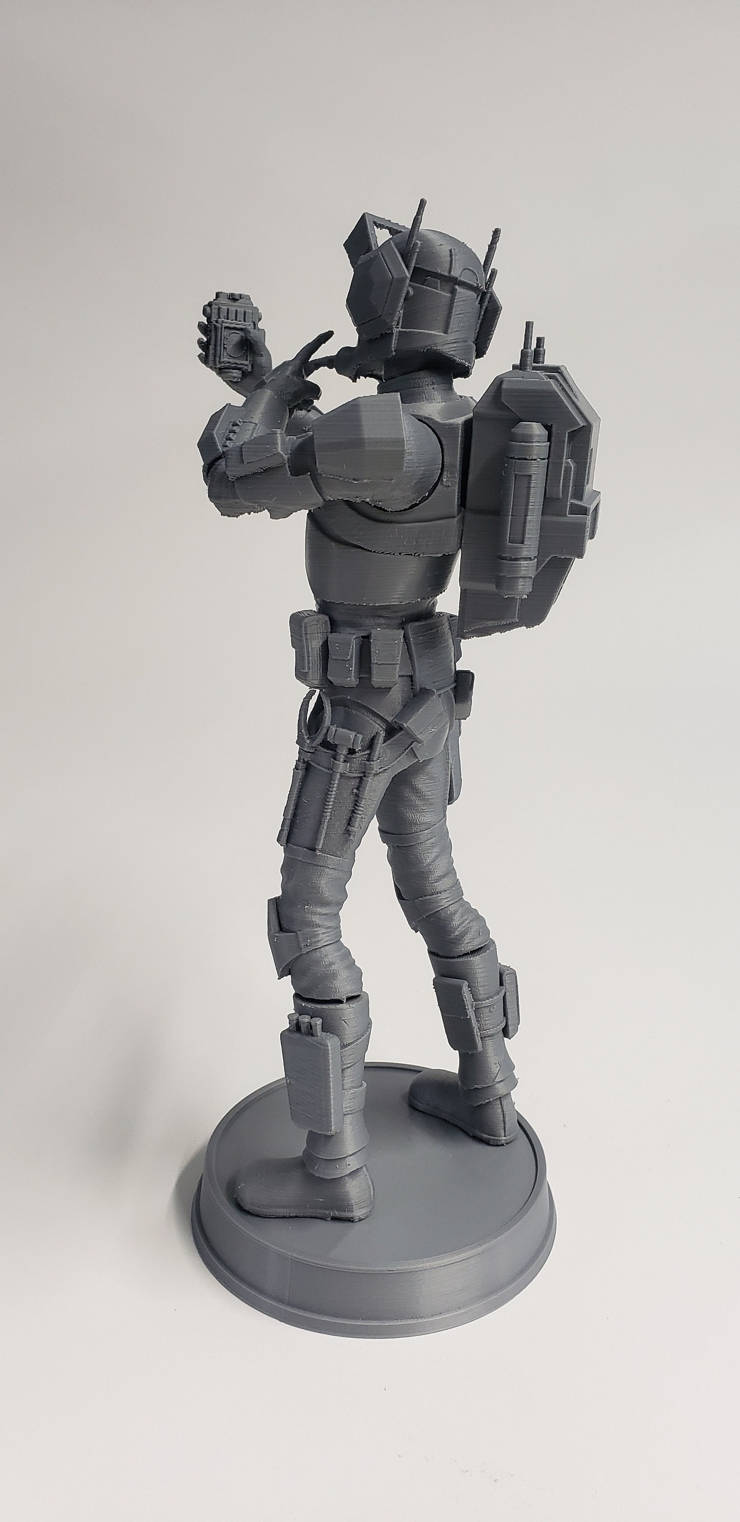 Bad Batch Tech Statue Figure 30CM/12IN Tall Silver PLA Plastic - Etsy