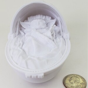 3 Baby Alien in Crib 3D Printed White PLA Plastic - Etsy