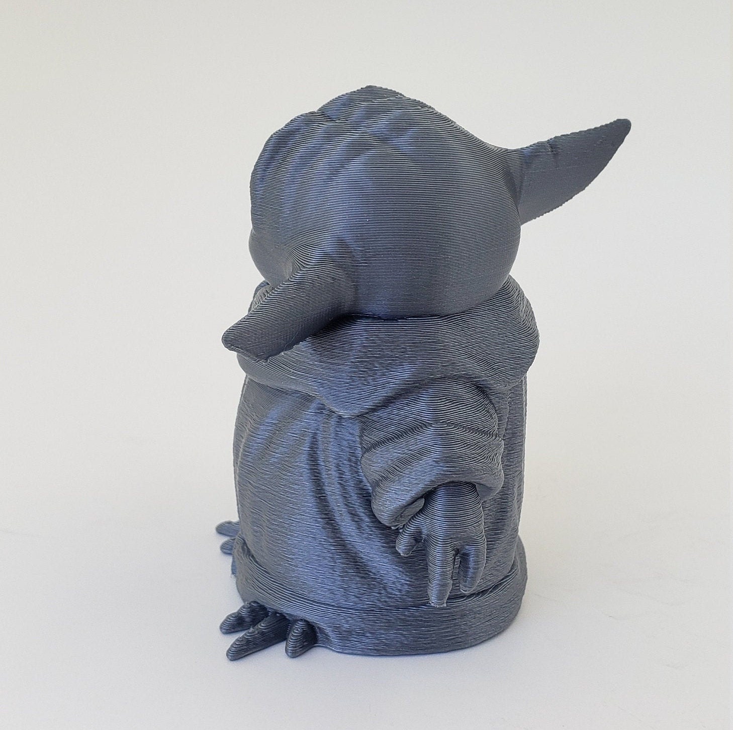 3D Printed 3 Baby Alien Figurine Silver PLA Plastic - Etsy