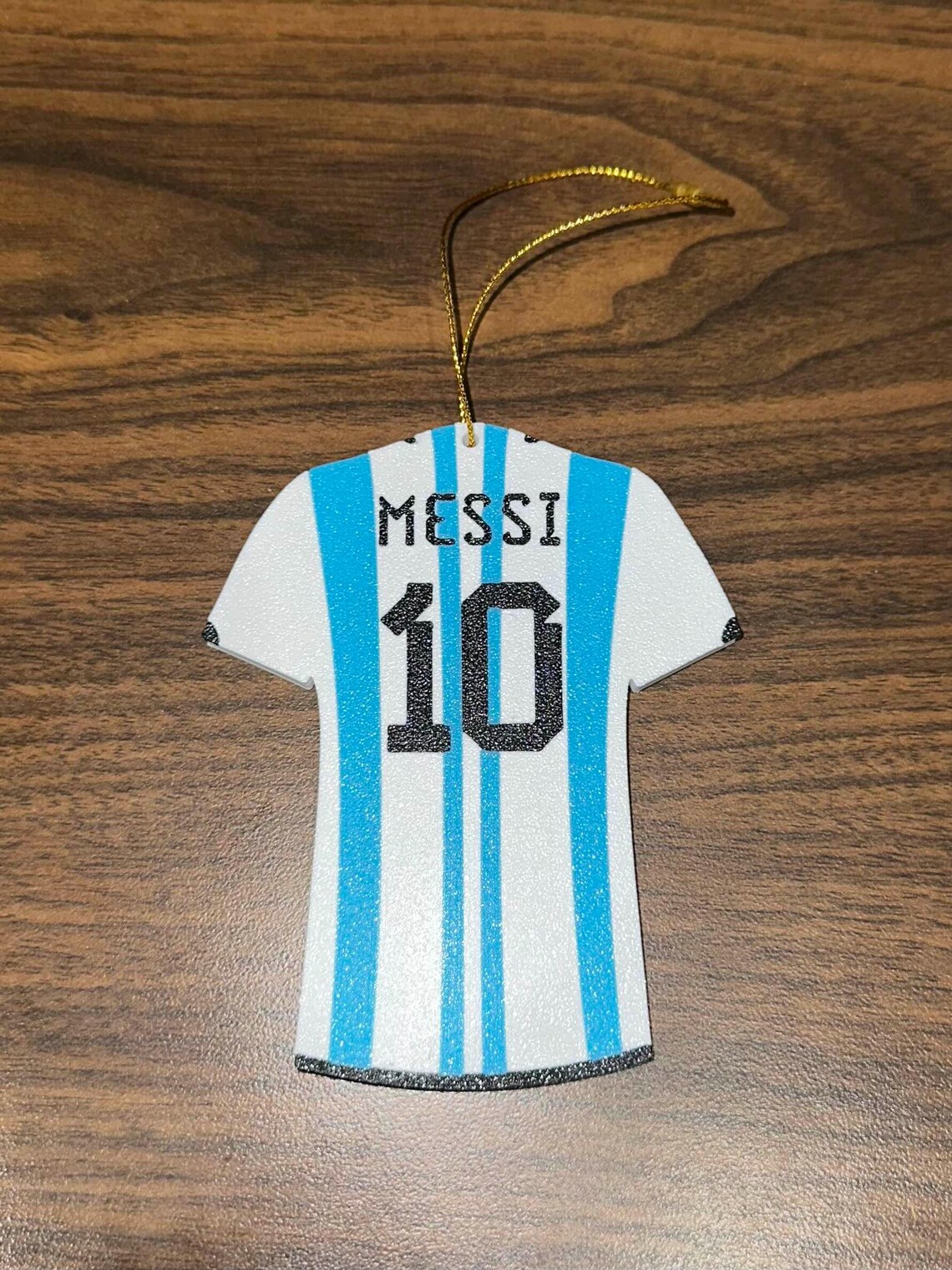 Lionel Messi #10 Christmas Ornament | Home Kit | World Cup Jersey ...