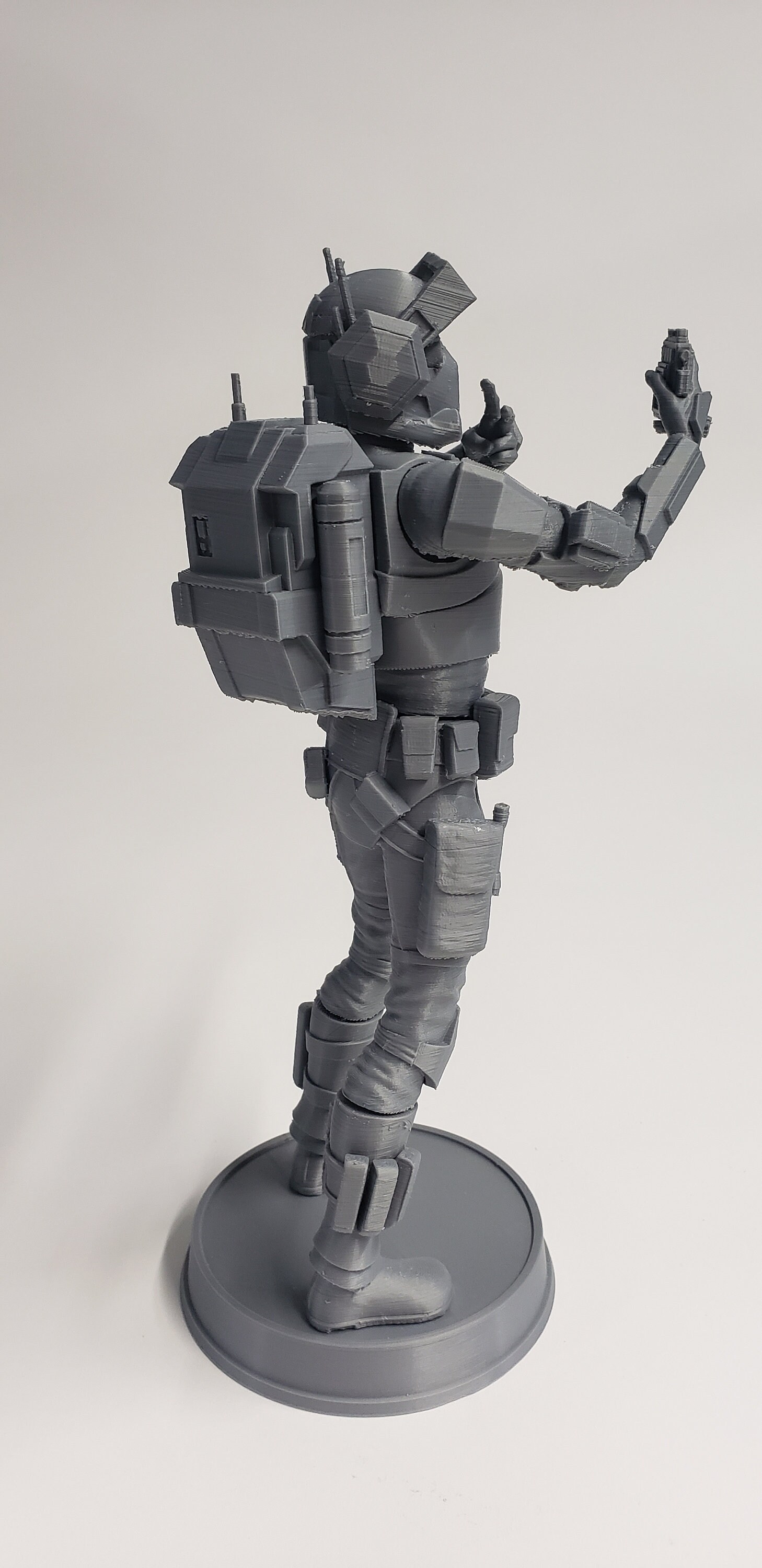 Bad Batch Tech Statue Figure 30CM/12IN Tall Silver PLA Plastic - Etsy
