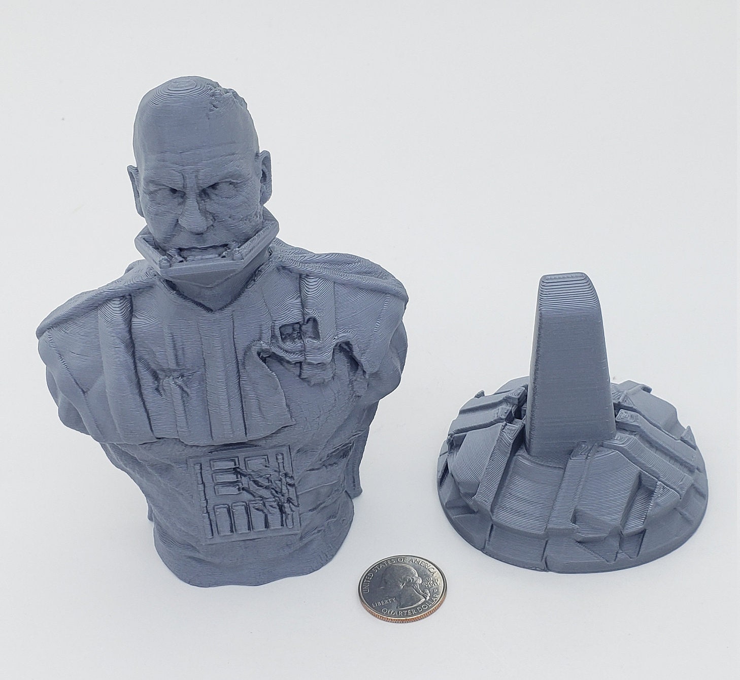 3D Printed 6.5" Star Wars Darth Vader Inspired Bust Model Anakin ...