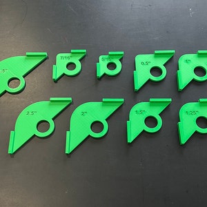 Corner Radius Router Jigs 9 Pieces - 3D Printed Router Jigs - Set of 9 ...