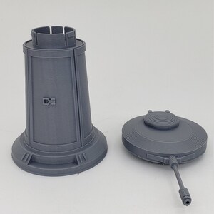 3D Printed Hoth Turret Legion Terrain Silver PLA Plastic - Etsy