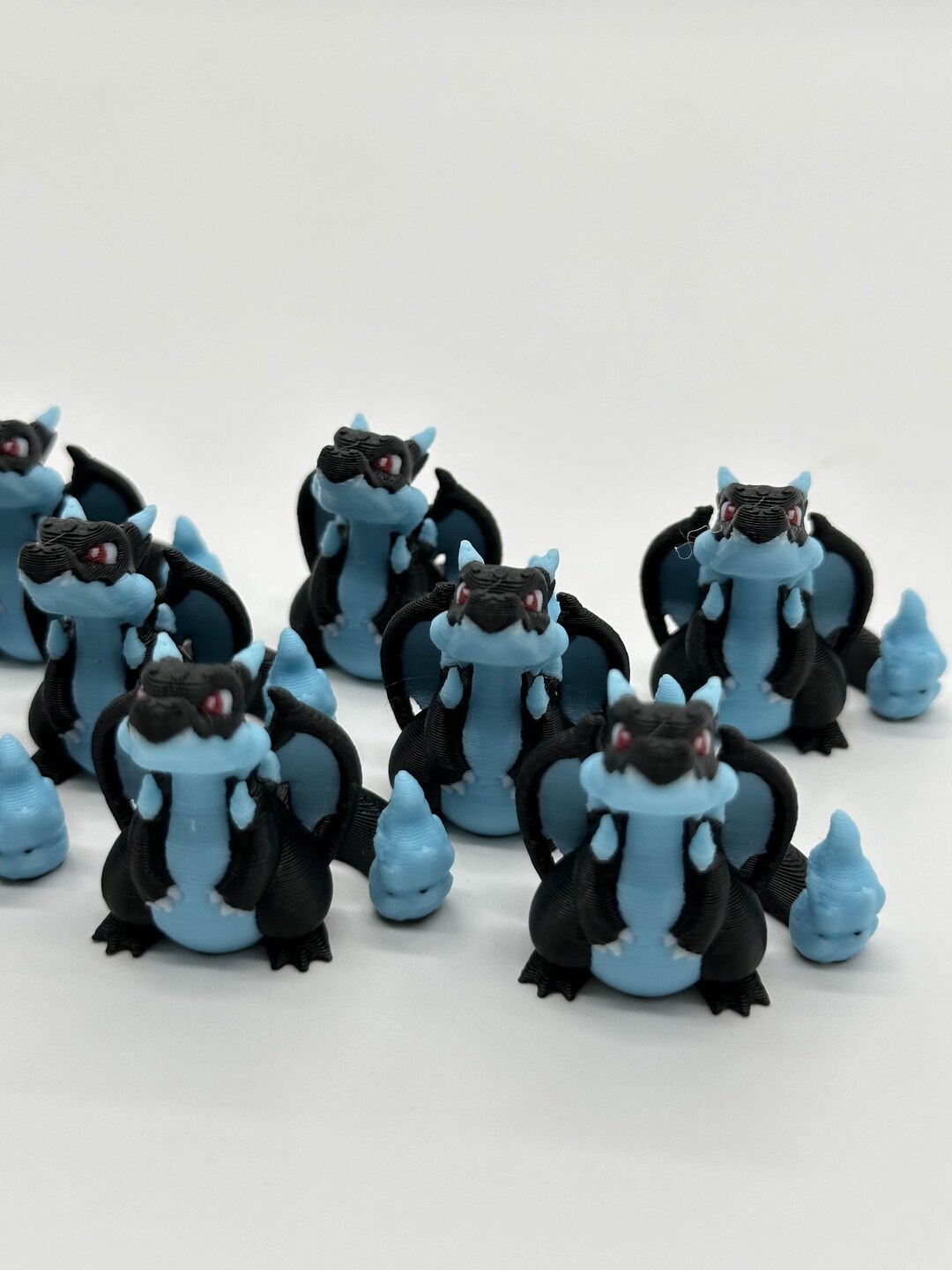 Pokemon Chibi Mini Mega Charizard X Figure Model Collection Piece Toy ...