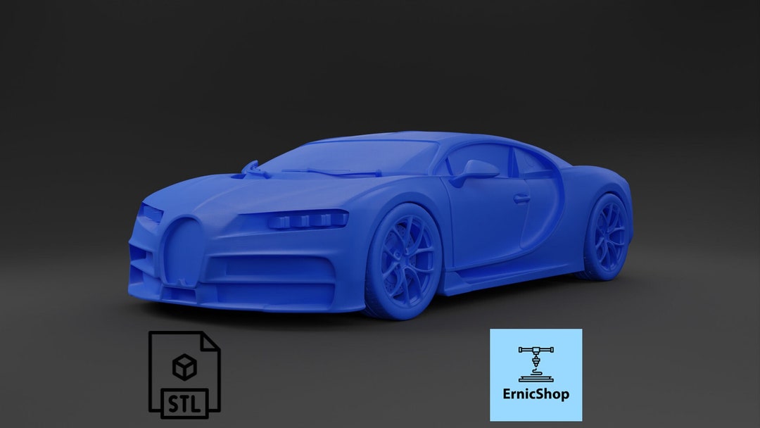 1:48 Scale Bugatti Chiron Digital Download STL File Resin and FDM 3D ...