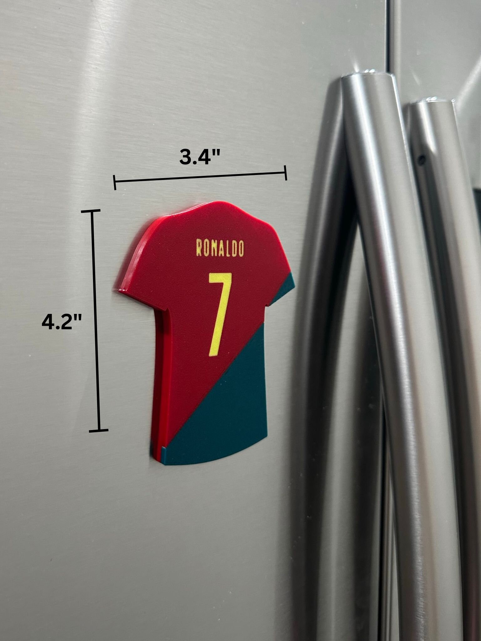 Cristiano Ronaldo #7 Jersey Magnet | Home Kit | World Cup Portugal ...