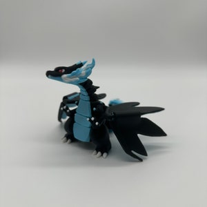 3D Printed Multi-color Mega Charizard X Articulated Flexi Toy - Movable ...