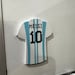 Lionel Messi #10 Jersey Magnet | Home Kit | World Cup Jersey | Fridge ...