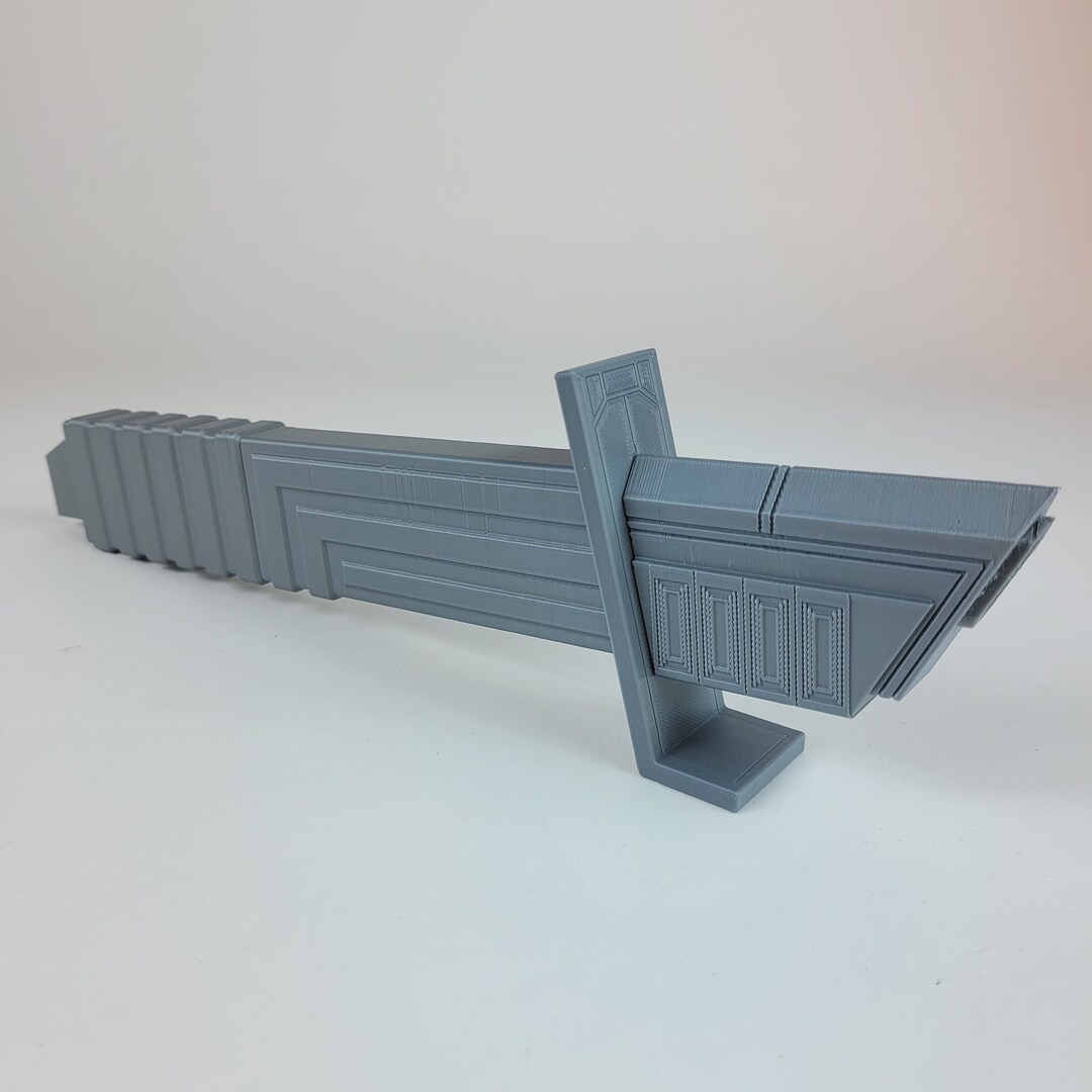 3D Printed Pre Vizsla's Mandalorian Darksaber Hilt Replica Prop 12.75 ...