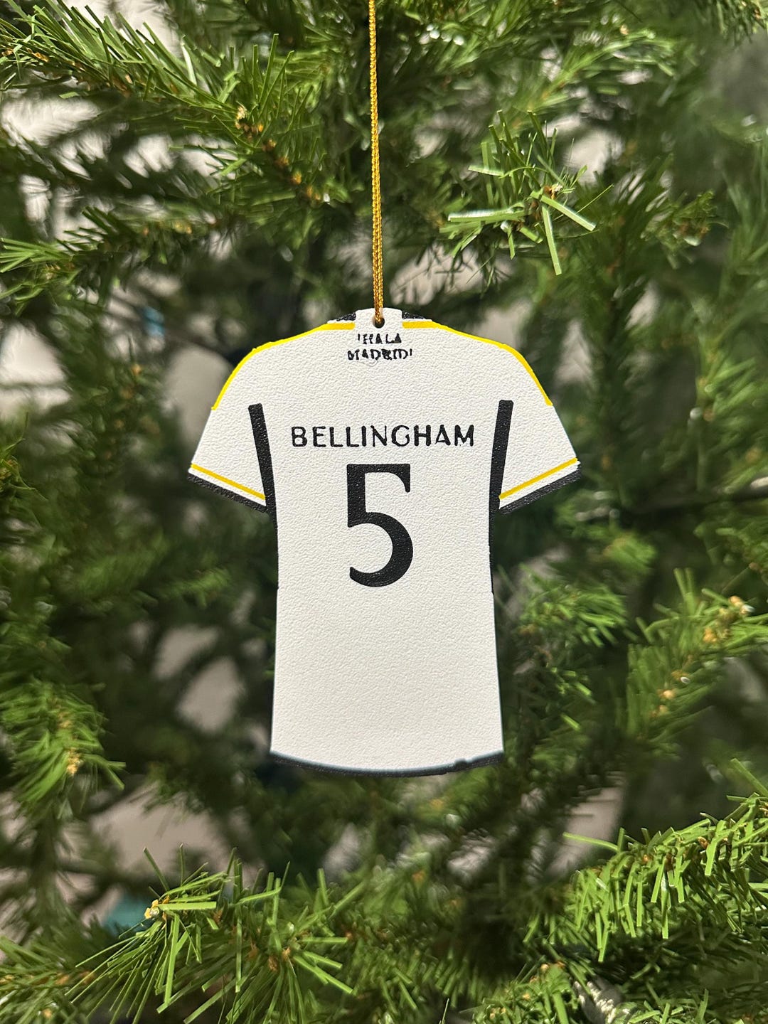 Jude Bellingham #5 Christmas Ornament Real Madrid Inspired Decoration ...