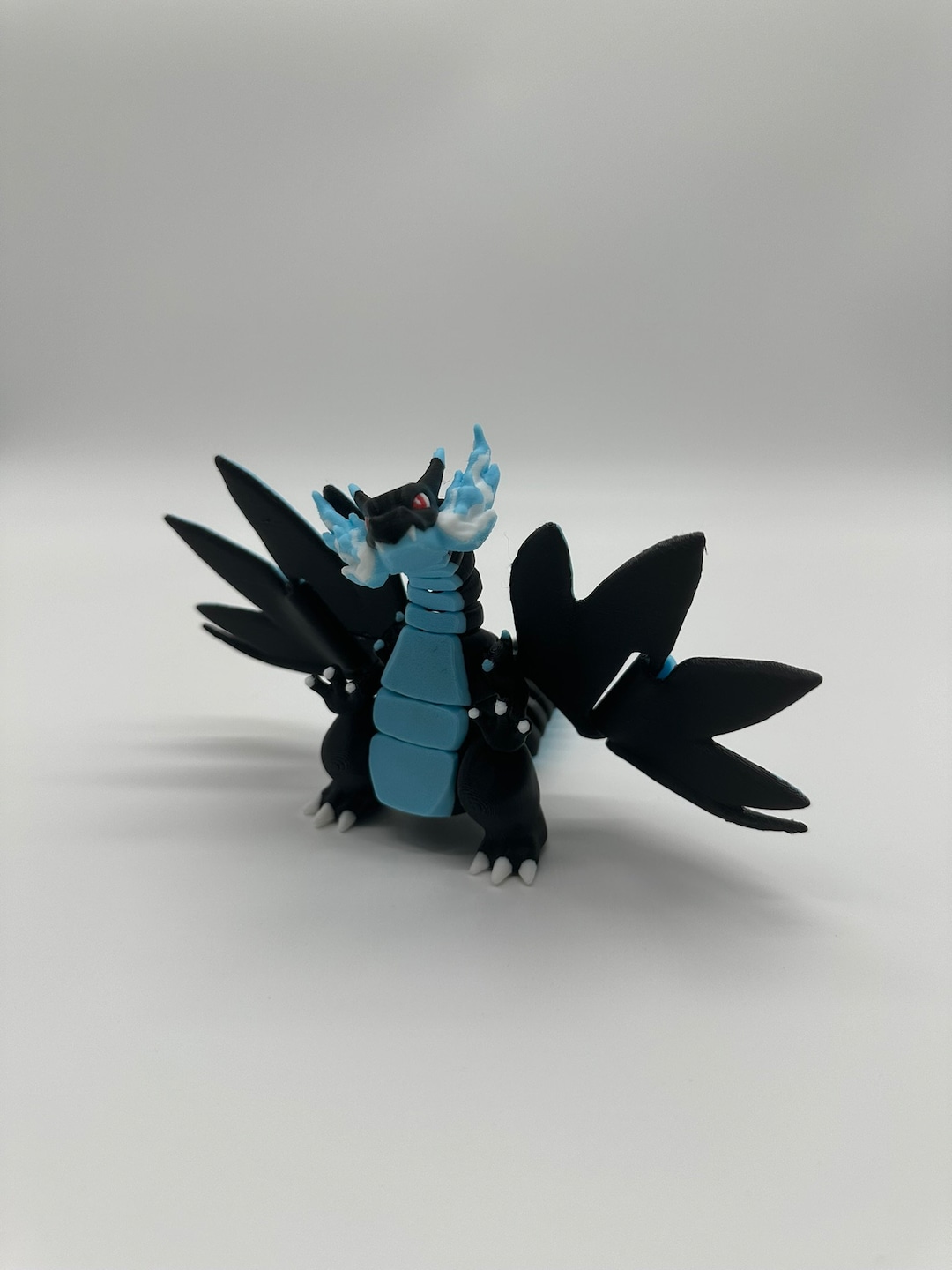 3D Printed Multi-color Mega Charizard X Articulated Flexi Toy - Movable ...