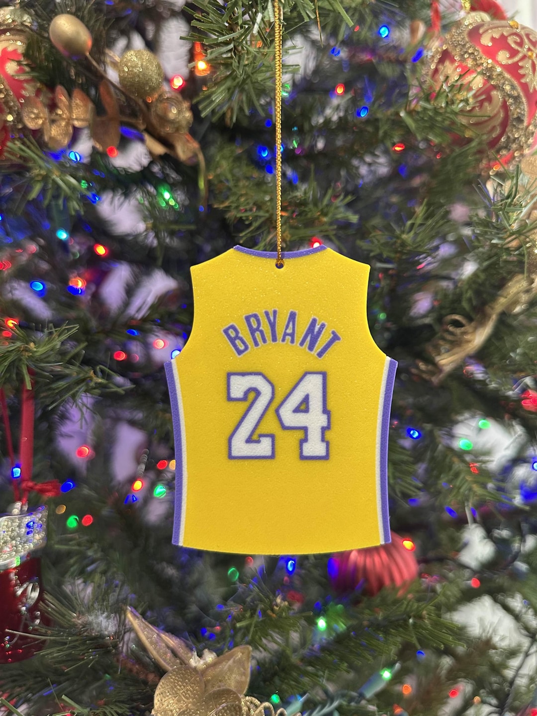 Kobe Bryant Laker Inspired #24 Christmas Ornament | Basketball NBA ...