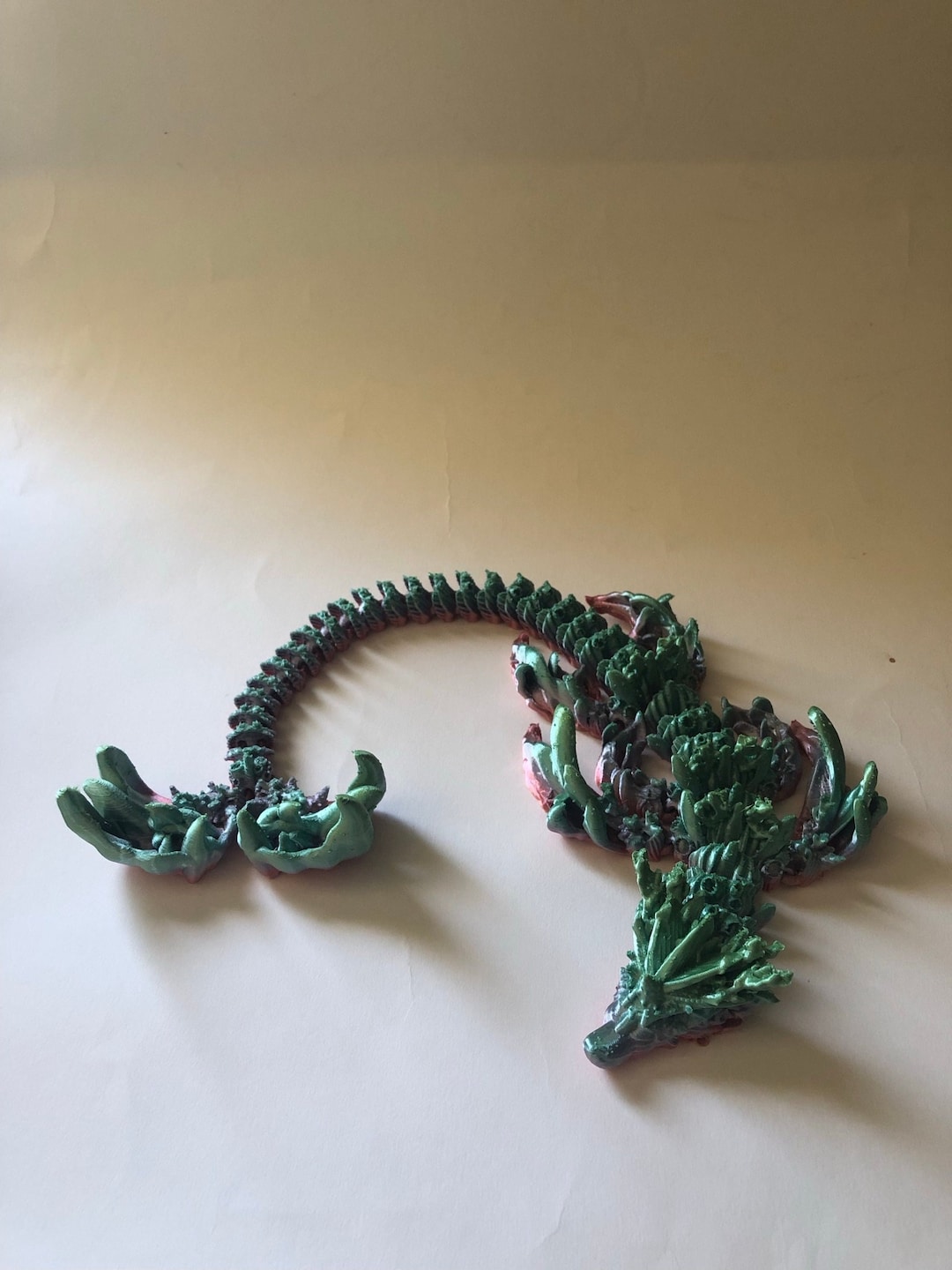 Coral Reef Dragon Articulated Flexible Flexi Dragon Toy Flexi Tiktok ...