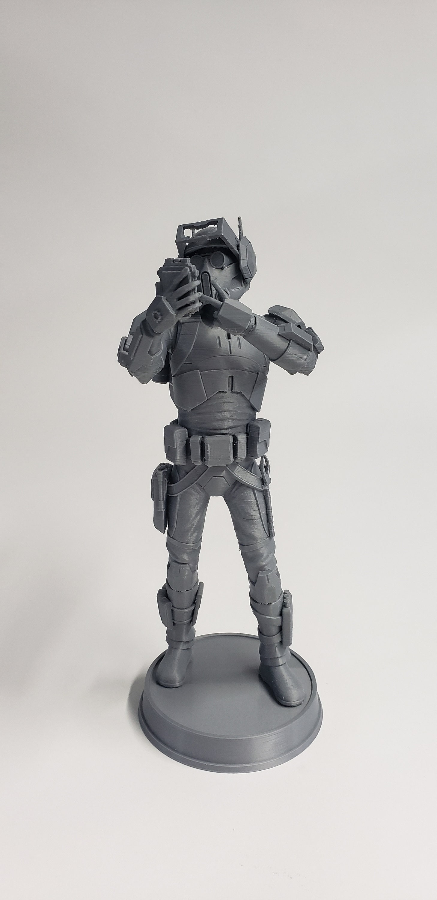 Bad Batch Tech Statue Figure 30CM/12IN Tall Silver PLA Plastic - Etsy