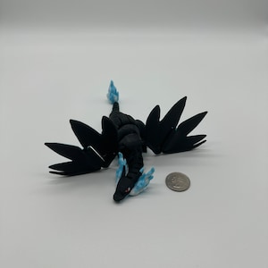 3D Printed Multi-color Mega Charizard X Articulated Flexi Toy - Movable ...