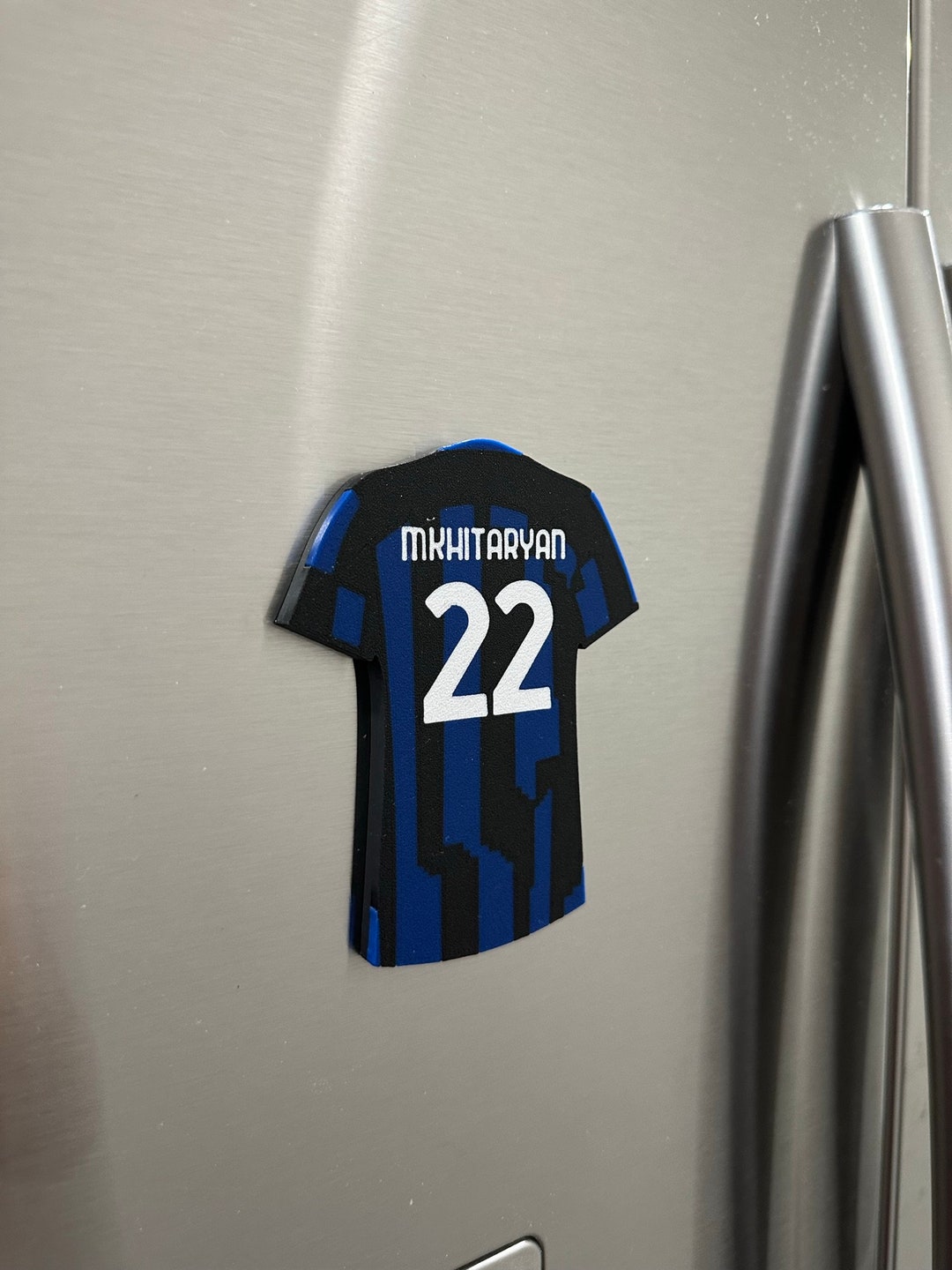 Henrikh Mkhitaryan #22 Jersey Magnet | Home Kit | Inter Milan Jersey ...