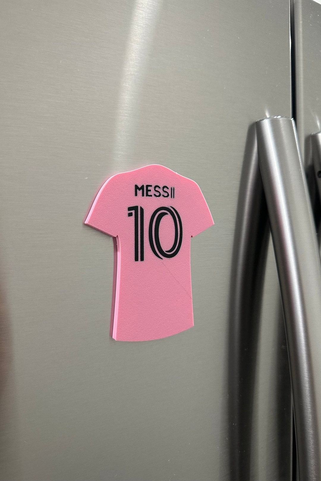 Lionel Messi #10 Jersey Magnet | Home Kit | Inter Miami Fridge Magnet ...