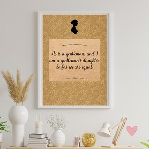 3 Printable Quotes Jane Austen Pride and Prejudice - Etsy.de