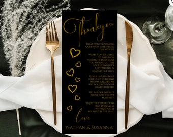 Wedding Dinner Plate Thank You - Etsy