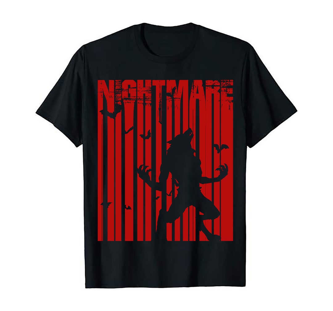 Nightmare Werewolf Full Moon Howl Comedy Horror Halloween Funny Sarcasm ...