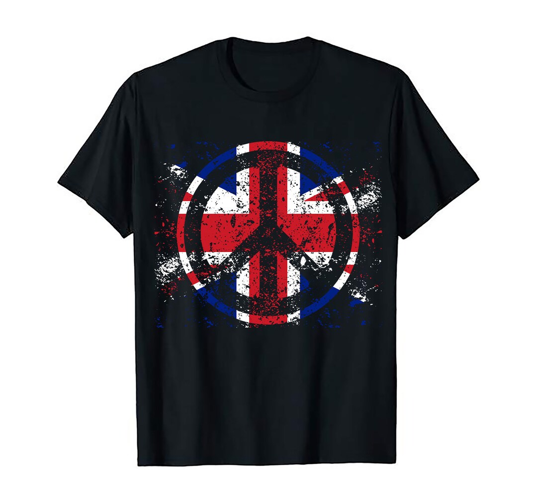 Union Jack Retro Peace Sign Love & Live Black Lives Matter History ...