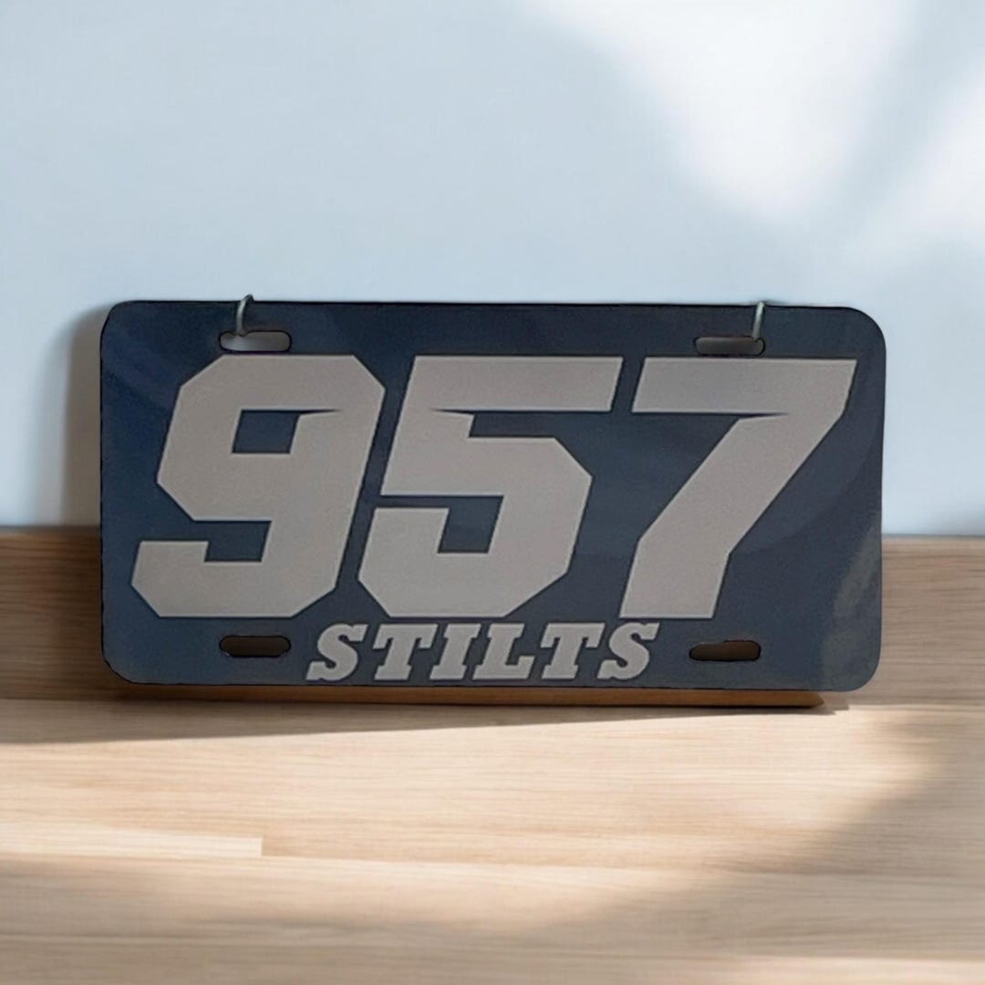 Custom Race Number License Plate | Heavy Grad Aluminum Laser Engraved ...