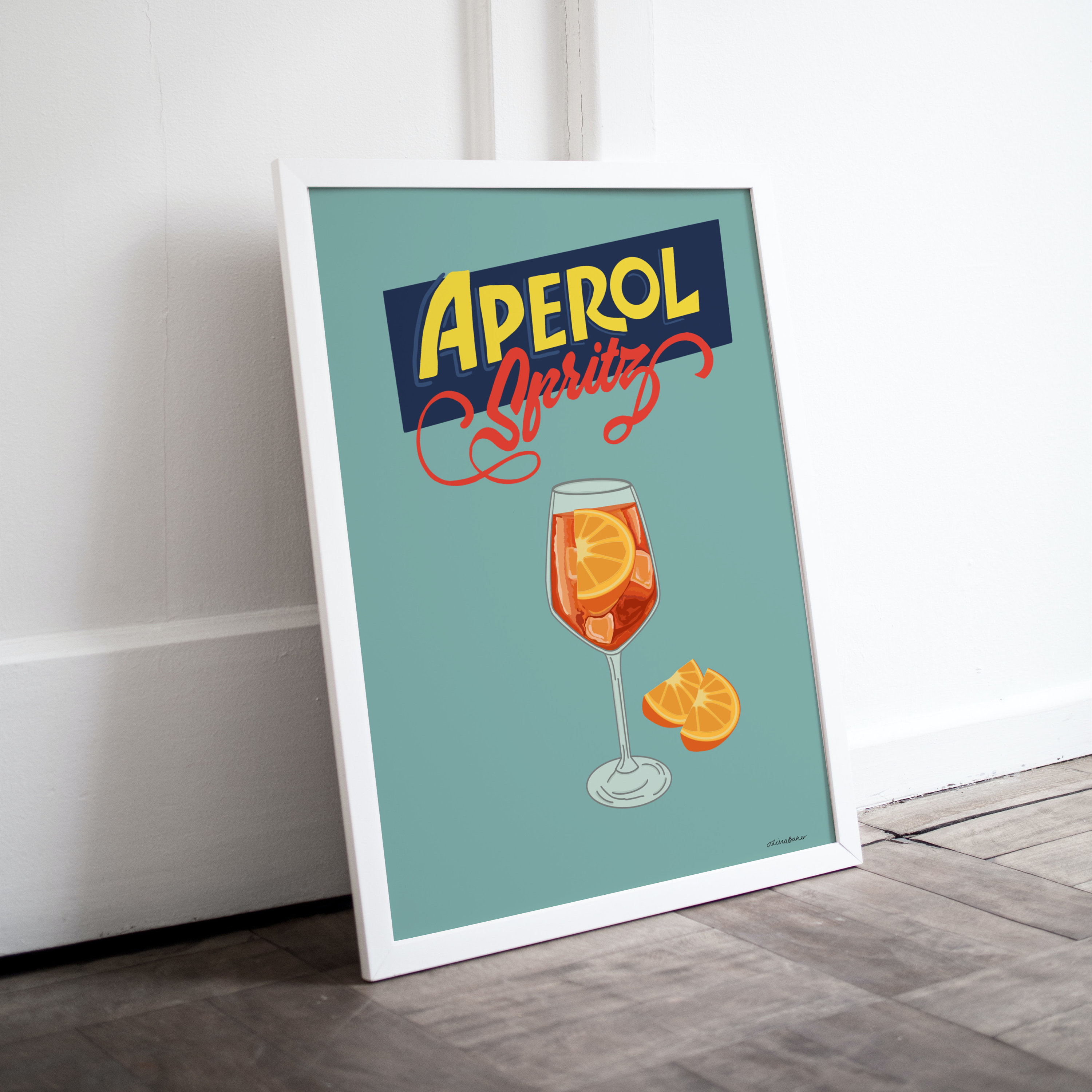 Aperol Spritz Print | Aperol | Vintage Italian Poster | Wall Art ...
