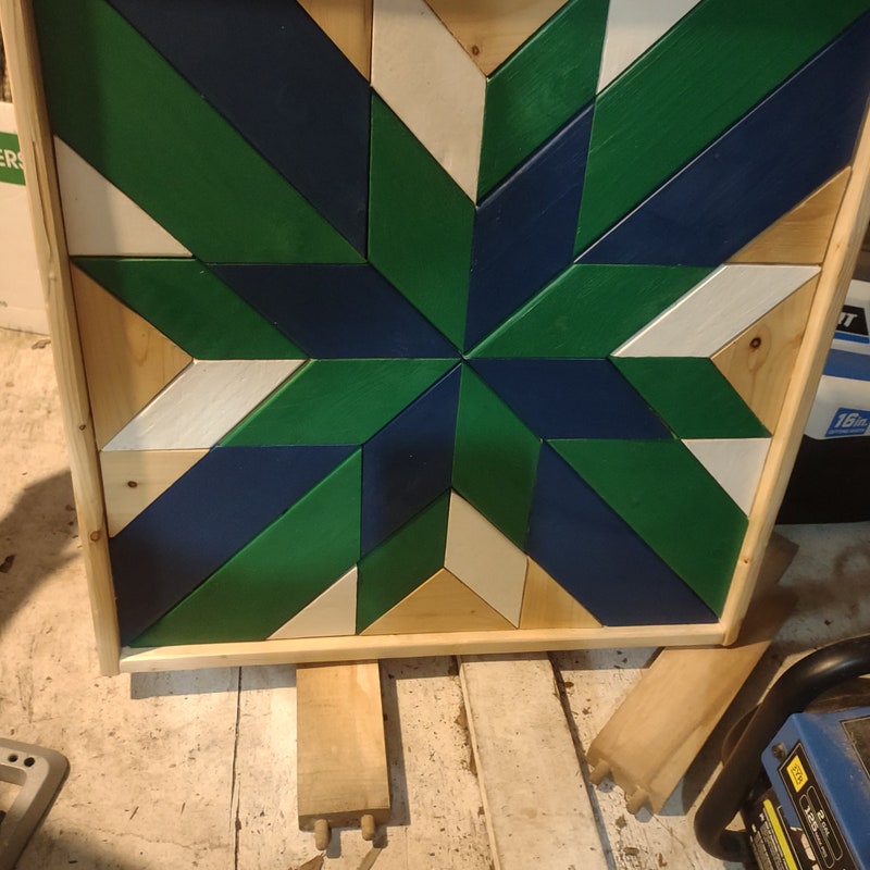 Blue Barn Quilt - Etsy