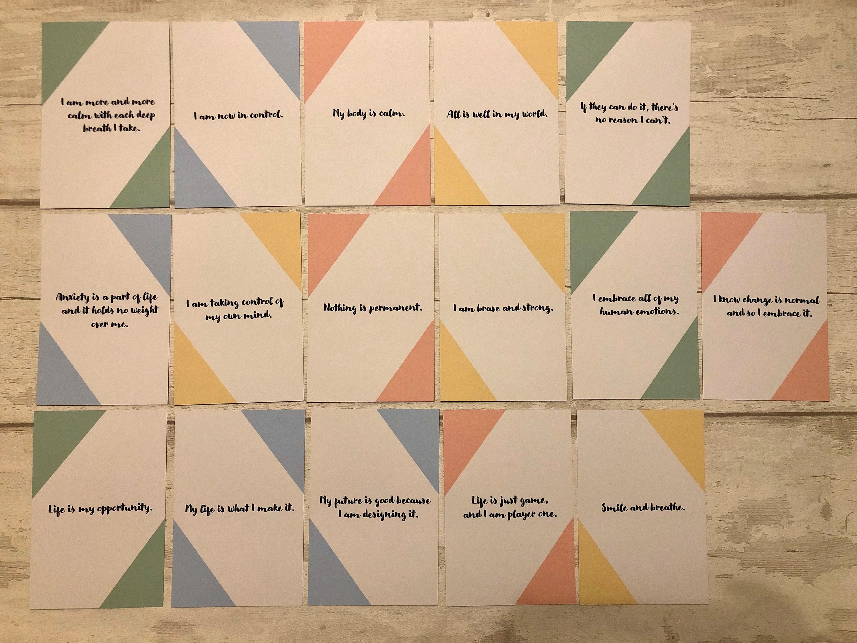 Positive Affirmation Cards | Motivational Cards | Positive Affirmation ...