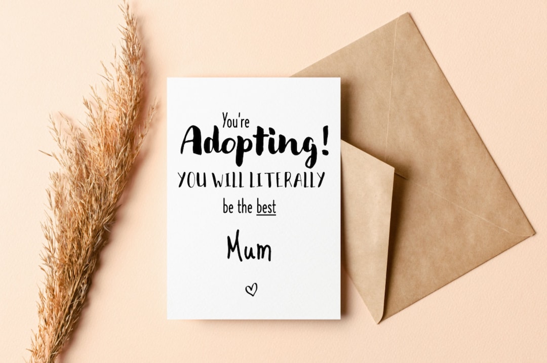 Mum Adoption Card Forever Family Greeting Finalized Solo Gift Fostering ...