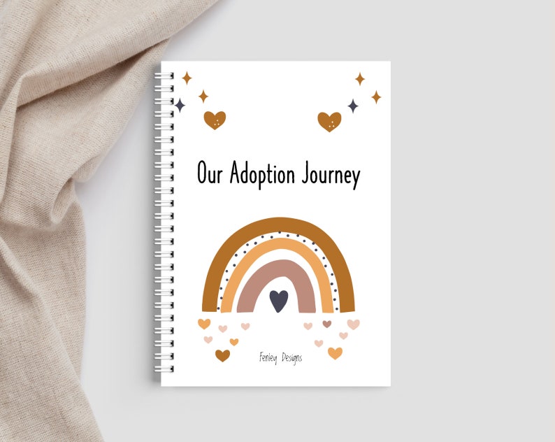 Neutral Rainbow Adoption Journal - Etsy UK