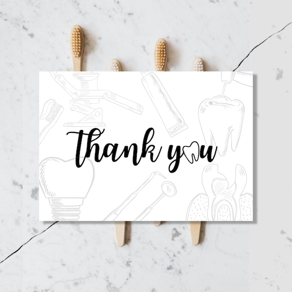 Tooth Thank You Cards - Etsy