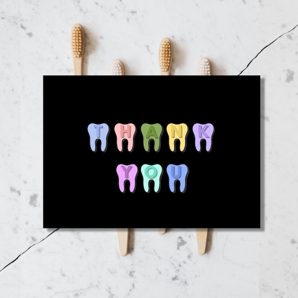 Tooth Thank You Cards - Etsy