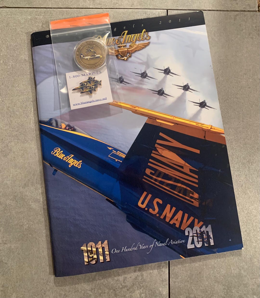 Blue Angels Program Gold Commemorative Medal Coin With Case Jets ...