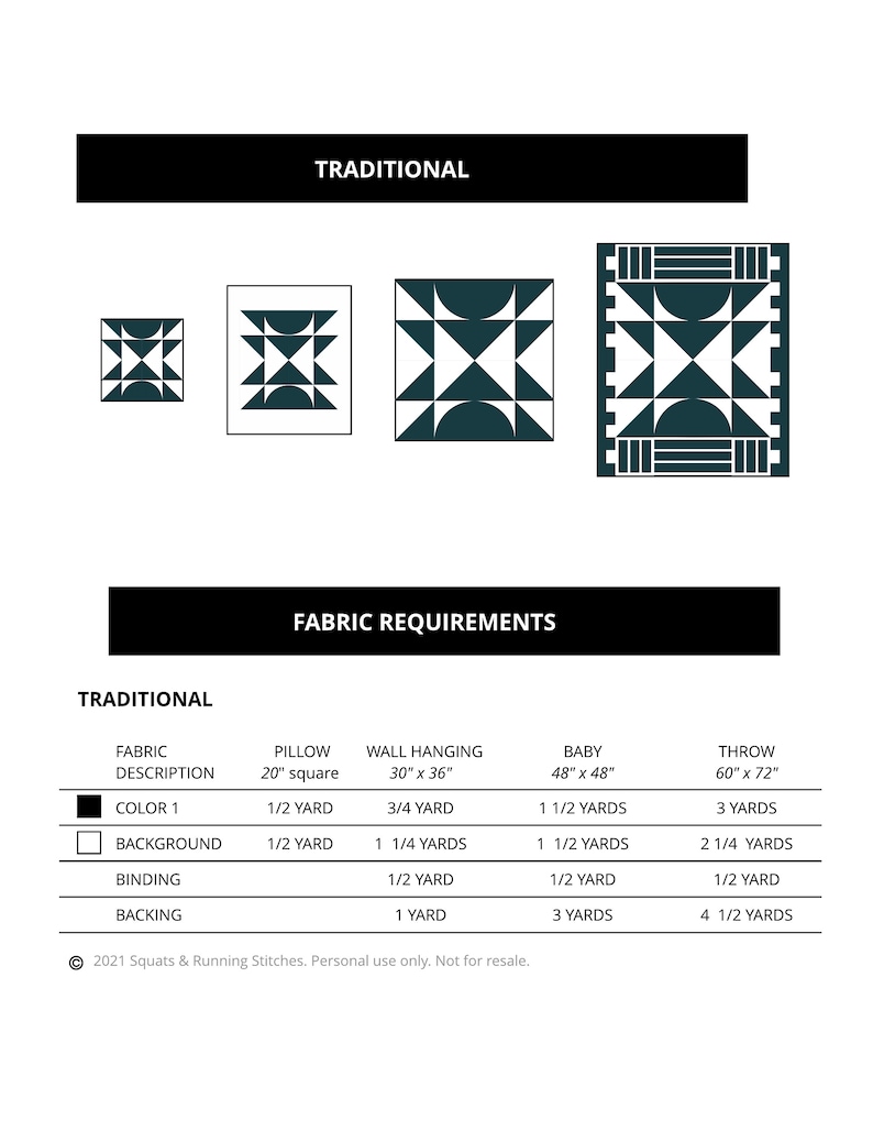 NOMAD QUILT PATTERN - Etsy