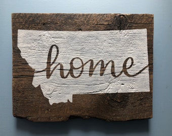 Montana State Sign - Etsy