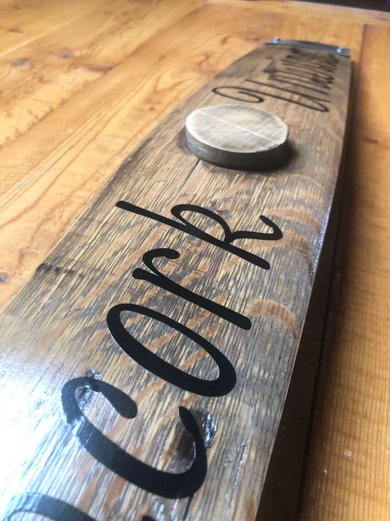 WHISKEY Barrel Stave Sign With Bunghole / Custom Staves / - Etsy