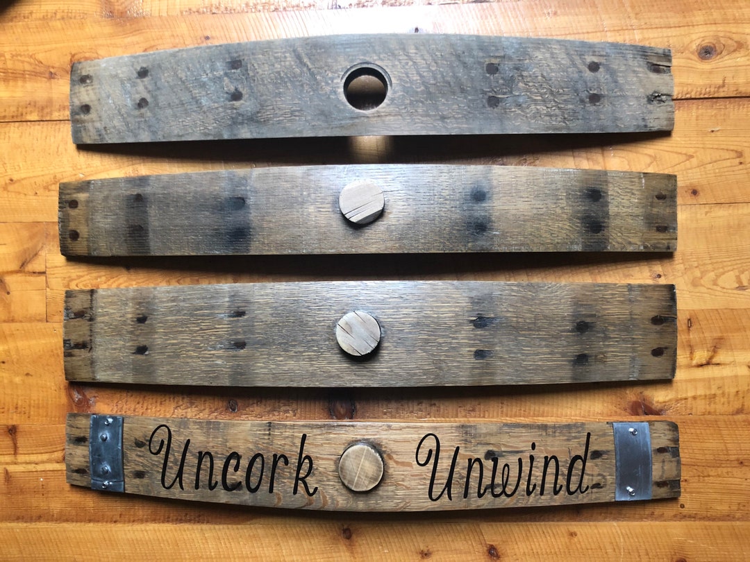 WHISKEY Barrel Stave Sign With Bunghole / Custom Staves / Personalized ...