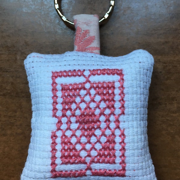 Cross Stitch Keyring - Etsy Australia
