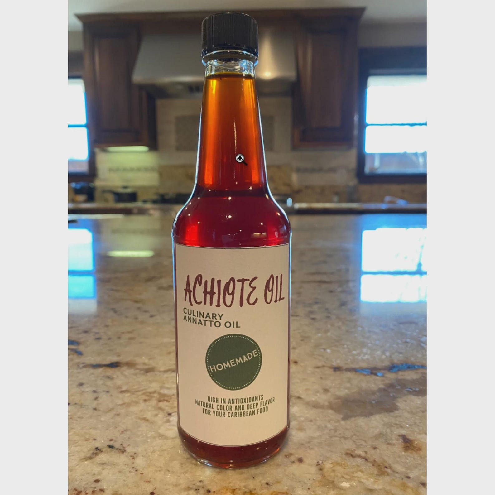 Homemade Achiote Oil - Annatto Infused Olive Oil, Caribbean Cuisine (10 ...