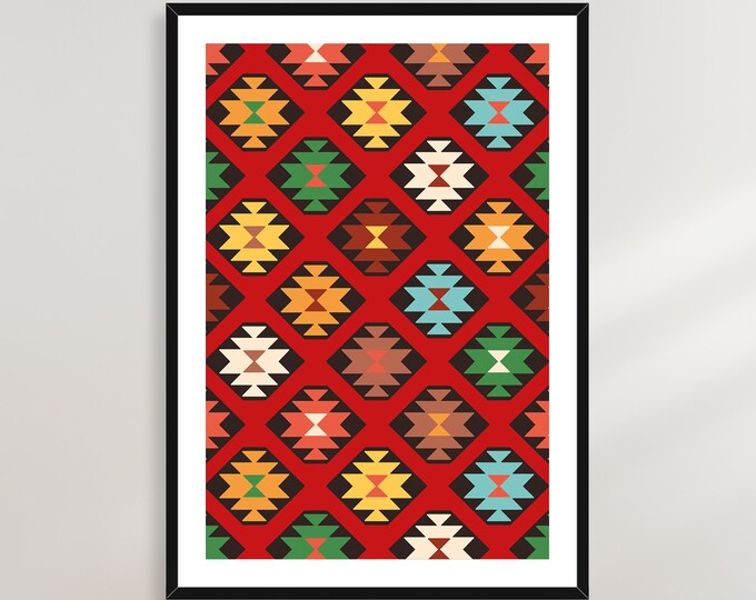 Cilim Poster - Serbia, Bosnia, Croatia - Etsy