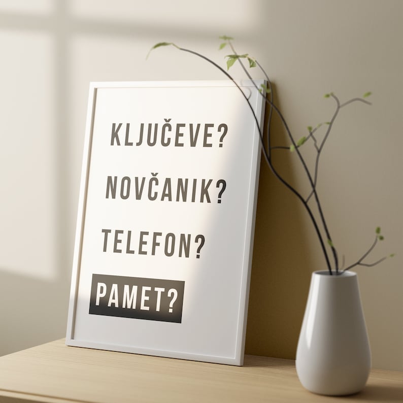 Pamet Reminder Poster Bosnia Serbia Croatia | Etsy