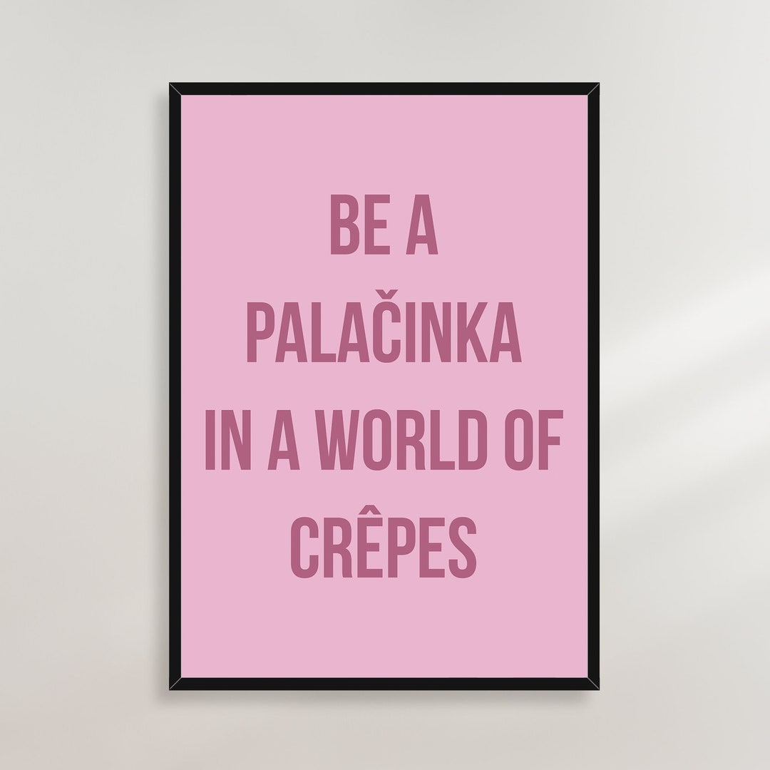 Palacinka Crepes Poster - Serbia, Croatia, Bosnia - Etsy