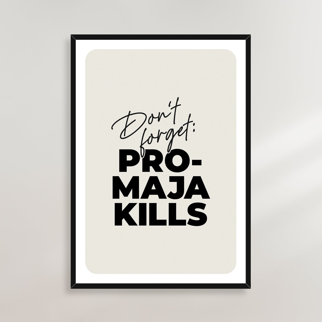 Promaja Kills Poster - Serbien, Kroatien, Bosnien - Etsy