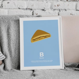 Burek Balkan ABC Poster - Serbia, Bosnia, Croatia - Etsy