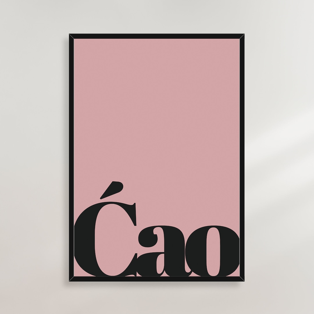 Ćao Cao Poster - Serbia, Bosnia, Croatia - Etsy