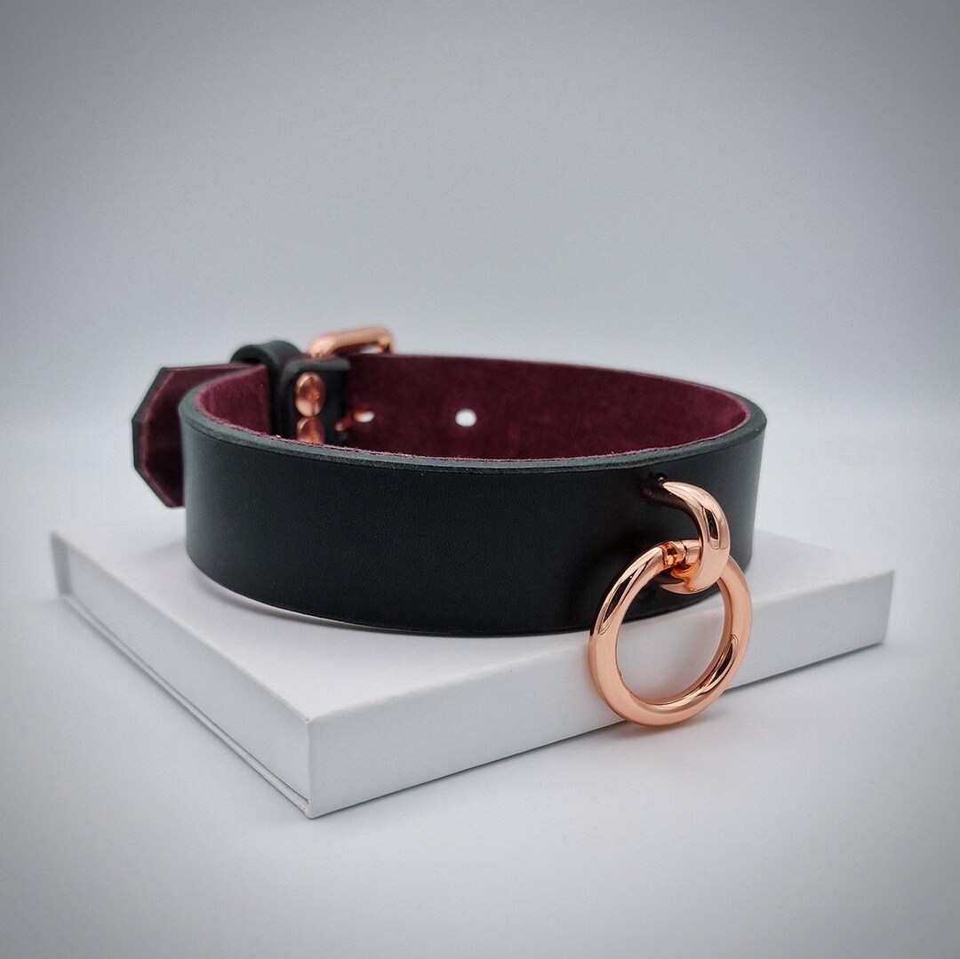 Lorelei O Ring Collar | Customisable | Full Grain Italian Leather ...