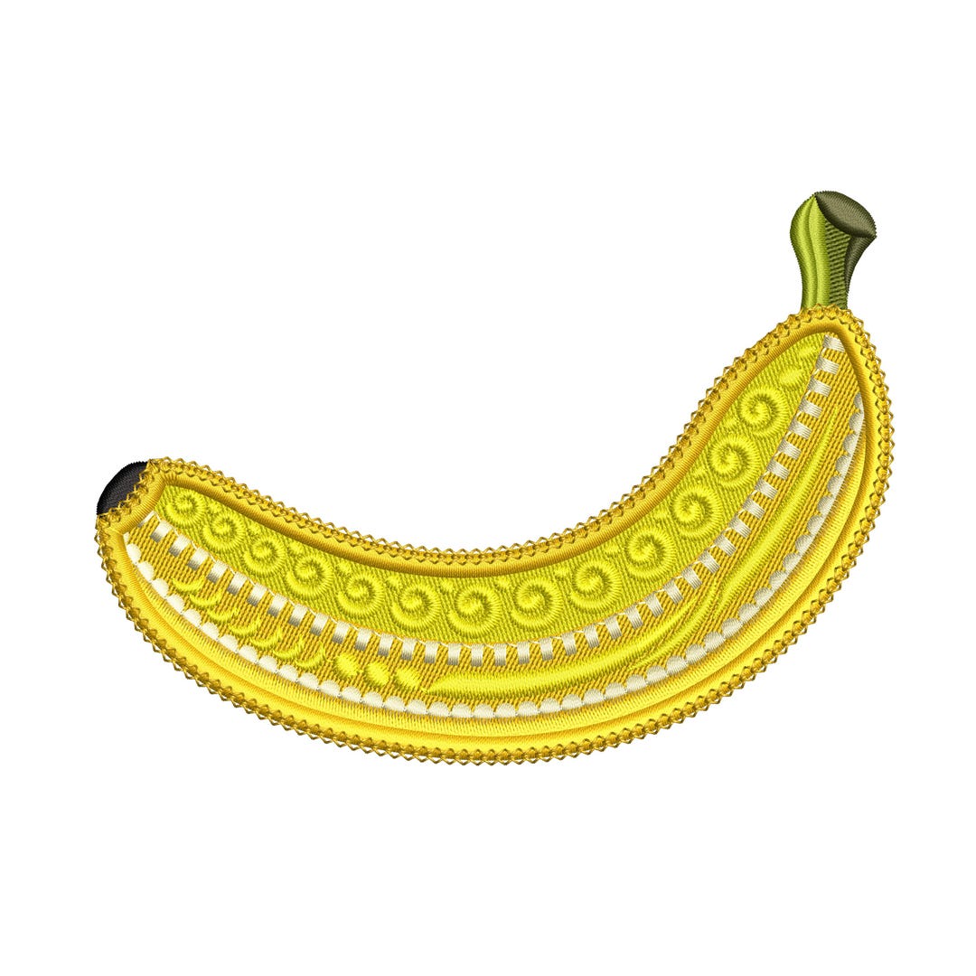 Digital, Machine Embroidery Design, Banana Designs, Abstract Stitch ...